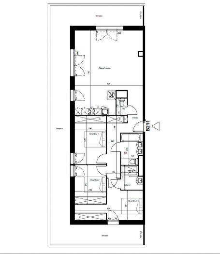 Appartement 4 pièces à Tournefeuille, Ecarts, à vendre