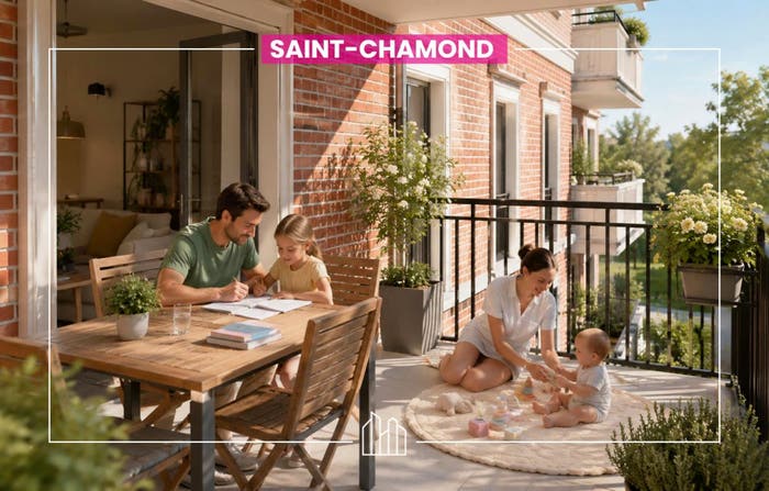 Saint-Chamond, Saint-Julien, Crêt d'Oeillet - Maison 2 pièces à vendre