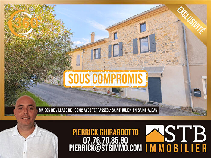 Maison à vendre - Saint-Julien-en-Saint-Alban - 5 pièces - 2 chambres