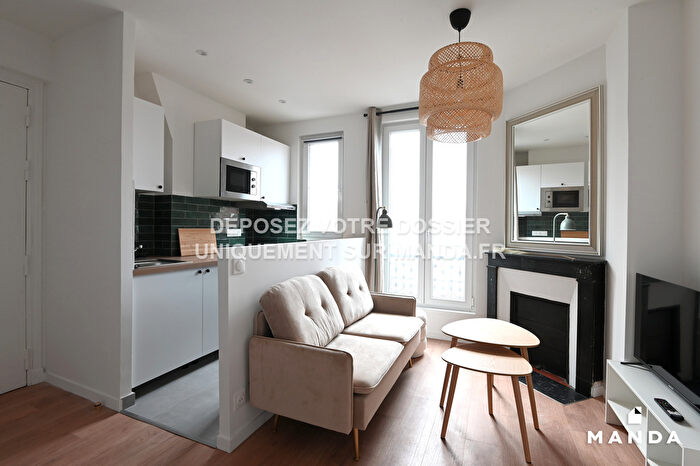 Appartement à louer - Asnières-sur-Seine, Centre-ville - 1 pièce - 1 chambre