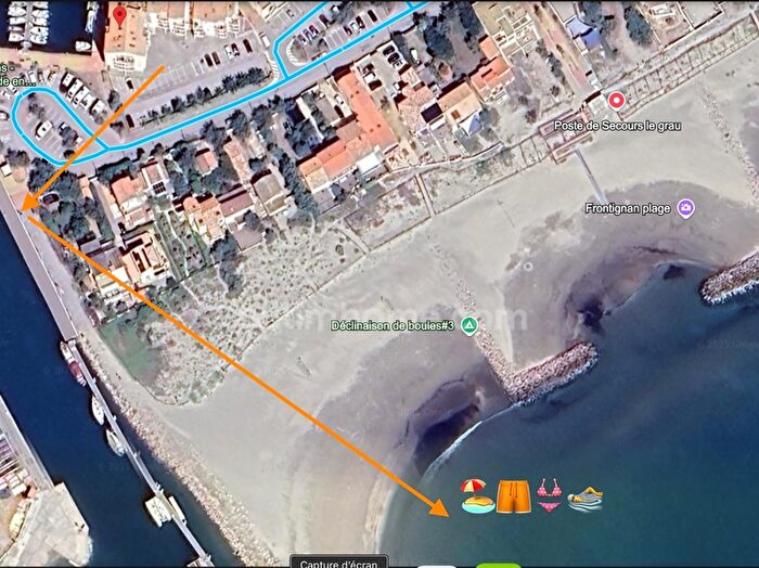 Appartement à vendre - Frontignan, La Plage - 2 pièces - 1 chambre