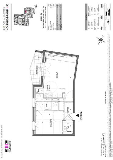Noisy-le-Grand, Ouest - Appartement 2 pièces à louer