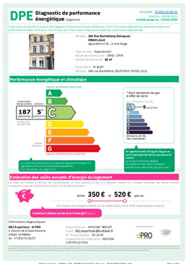 Appartement à louer - Lille, Centre-ville, Euralille - 1 pièce