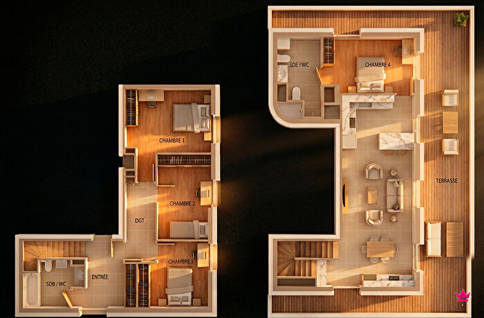 Appartement à vendre - Villeurbanne, Zola, Pressence - 5 pièces - 4 chambres