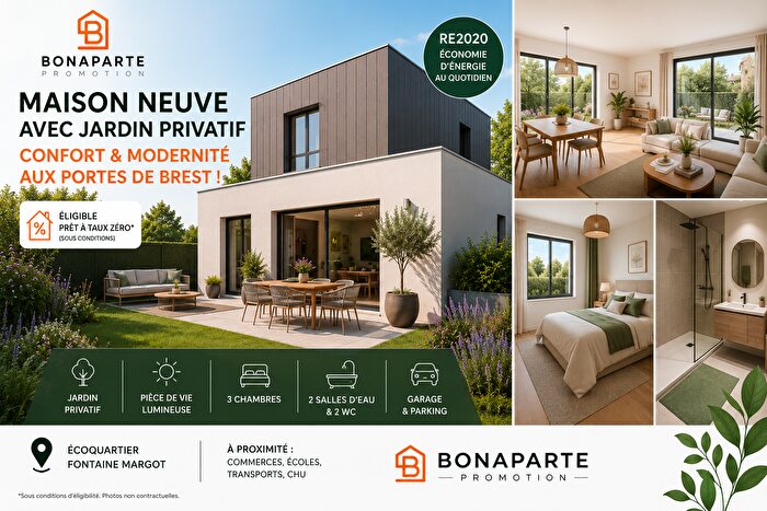 Brest, Kéranroux : Maison 4 pièces à vendre