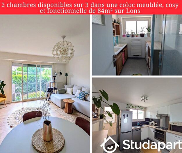 Appartement à louer - Tonkin-Pesque-Saint Julien, Lons - 1 pièce - 2 chambres