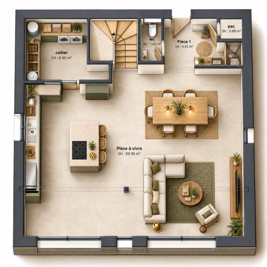 Maison 4 pièces à vendre à Mandelieu-la-Napoule, Les Termes