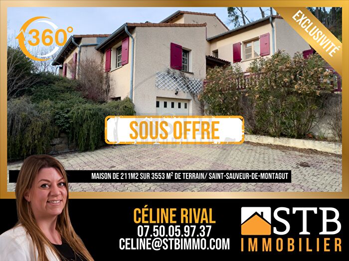 Maison à vendre - Saint-Sauveur-de-Montagut - 7 pièces - 4 chambres