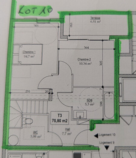 Appartement à vendre - Fos-sur-Mer, Centre-ville, Plages - 3 pièces - 2 chambres