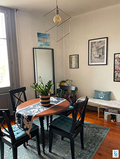 Appartement à louer - Rouen, Coteaux Ouest - 2 pièces - 1 chambre