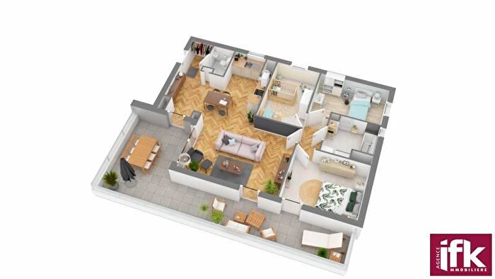 Appartement à vendre - Oberhergheim - 4 pièces - 3 chambres