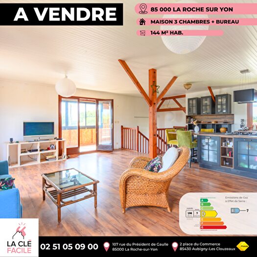 Maison à vendre - Thorigny - 5 pièces - 3 chambres