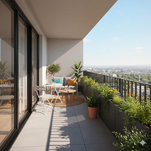 Appartement à vendre - Noisy-le-Grand, Centre-ville - 3 pièces - 2 chambres