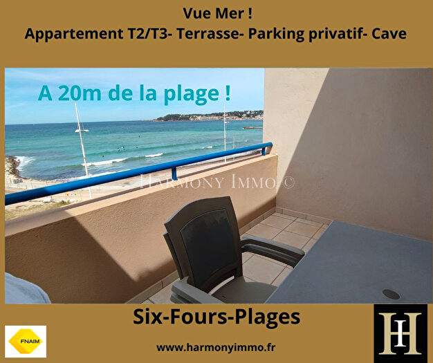 Appartement à vendre - Six-Fours-les-Plages, Les Lones, Bucarin, Fort, Les Playes - 3 pièces - 2 chambres