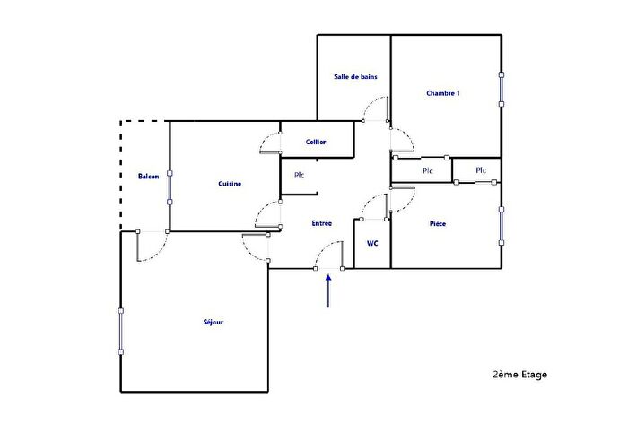 Appartement à vendre - Toulouse, Lafourguette, Gironis - 3 pièces - 2 chambres