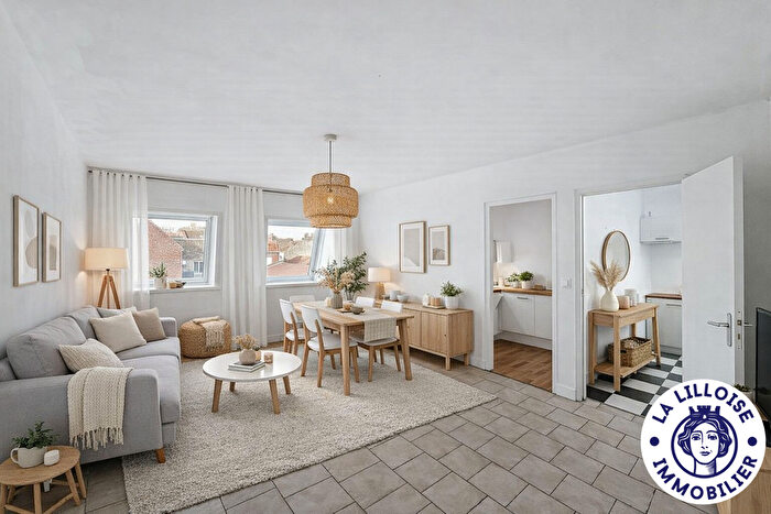 Appartement à vendre - Lille, Bois Blanc - 3 pièces - 2 chambres