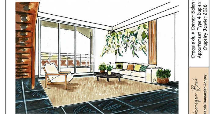 Appartement à vendre - Chapeiry - 4 pièces - 2 chambres