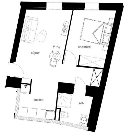 Arles, Centre-ville : Appartement 2 pièces à louer