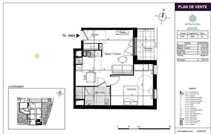 Sainte-Luce-sur-Loire : Appartement 2 pièces à louer