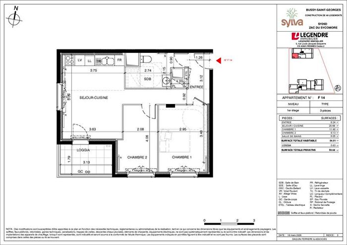 Appartement 3 pièces à vendre à Bussy-Saint-Georges