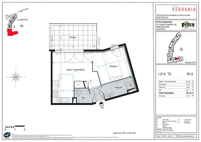 Fréjus, Caïs : Appartement 2 pièces à louer