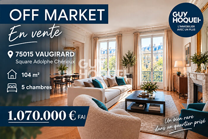 Appartement 6 pièces à Paris 15ème, Alleray, Procession, à vendre