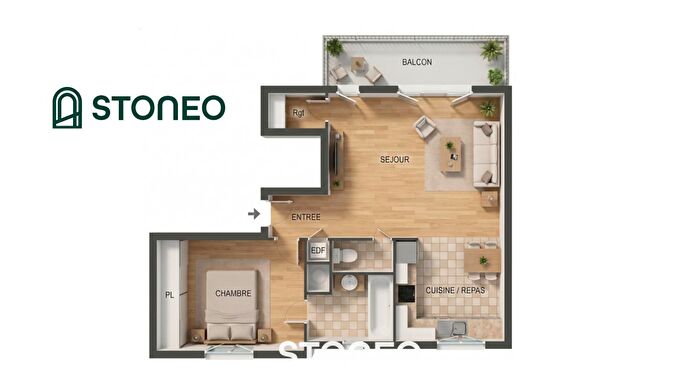 Appartement 2 pièces à vendre - Boulogne-Billancourt, Point du Jour