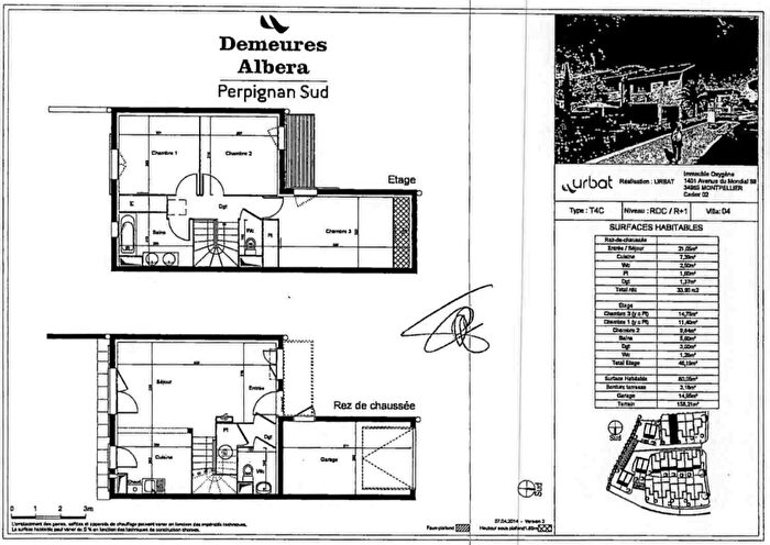 Appartement à louer - Perpignan, Porte dEspagne - 4 pièces - 3 chambres