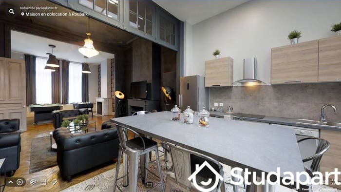Appartement 1 pièce à Edouard Vaillant-Vauban-Barbieux, Roubaix, à louer
