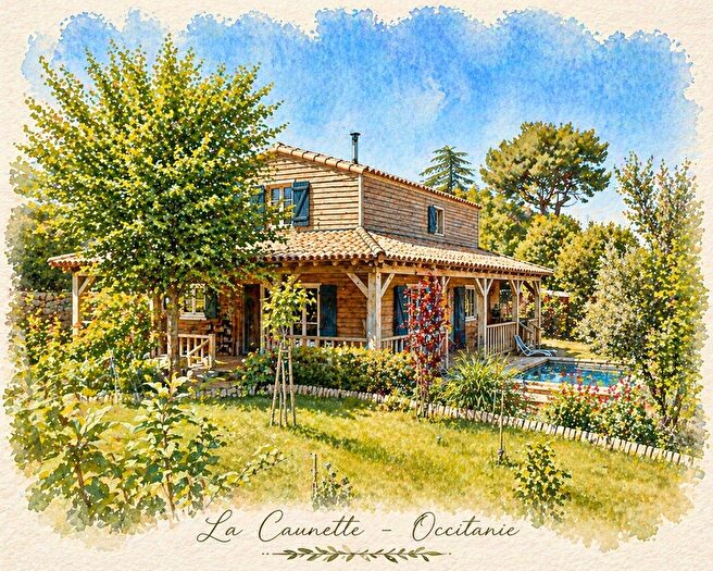 Maison à vendre - La Caunette - 4 pièces - 3 chambres