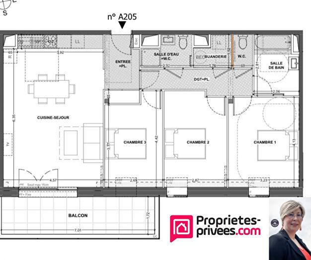 Appartement à vendre - Cancale - 4 pièces - 3 chambres