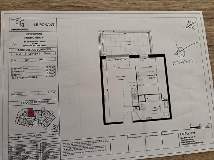 Gargenville - Appartement 5 pièces à vendre