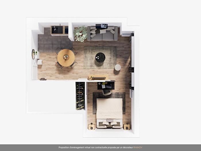 Appartement à louer - Clamart, Trivaux, La Garenne - 1 pièce