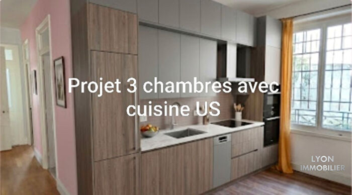 Lyon 3ème, Monchat : Appartement 4 pièces à vendre