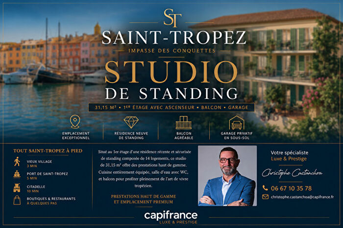 Saint-Tropez, Centre-ville, Vieille-ville : Appartement 1 pièce à vendre