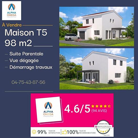 Maison à vendre - Rochefort-Samson - 5 pièces - 3 chambres