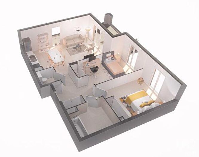 Appartement à vendre - Vallauris, Pertuades - 3 pièces