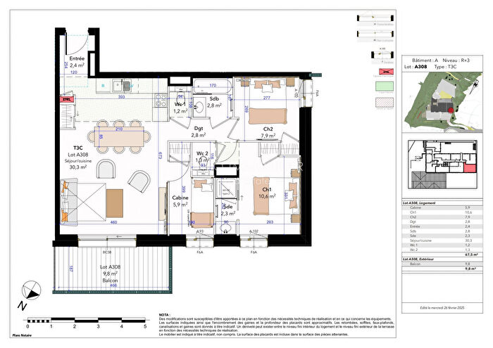 Appartement 3 pièces à Aime, à vendre