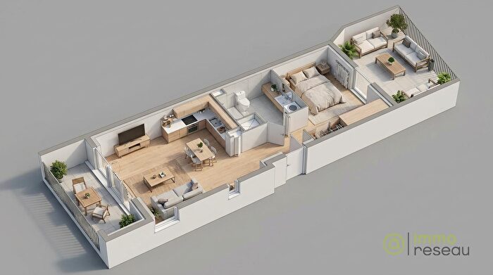 Appartement à vendre - Cucq - 2 pièces - 1 chambre