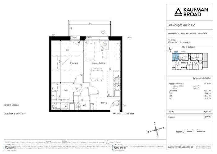 Armentières, Pres du Hem, Salengro : Appartement 2 pièces à louer