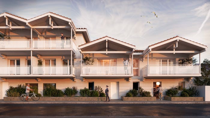 Biscarrosse, Centre-ville, République, Breux : Maison 2 pièces à vendre