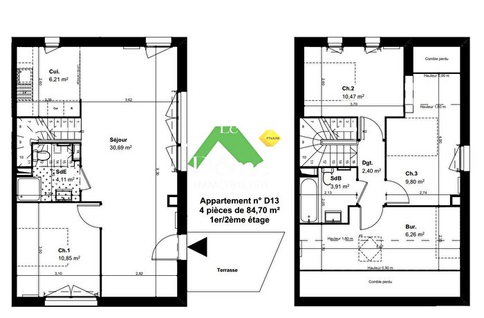Appartement 4 pièces à Chambly, à vendre