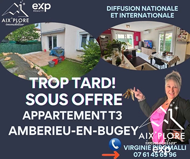 Appartement à vendre - Ambérieu-en-Bugey, Jean de Paris - 3 pièces - 2 chambres