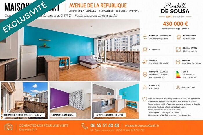 Appartement 3 pièces à vendre - Maisons-Alfort, Centre-ville