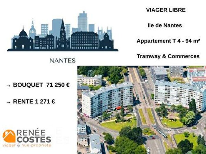 Appartement à vendre - Nantes, Saint-Jacques, Pirmil - 4 pièces - 4 chambres