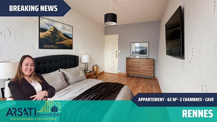 Appartement à vendre - Quartiers Centre, Rennes - 3 pièces - 2 chambres