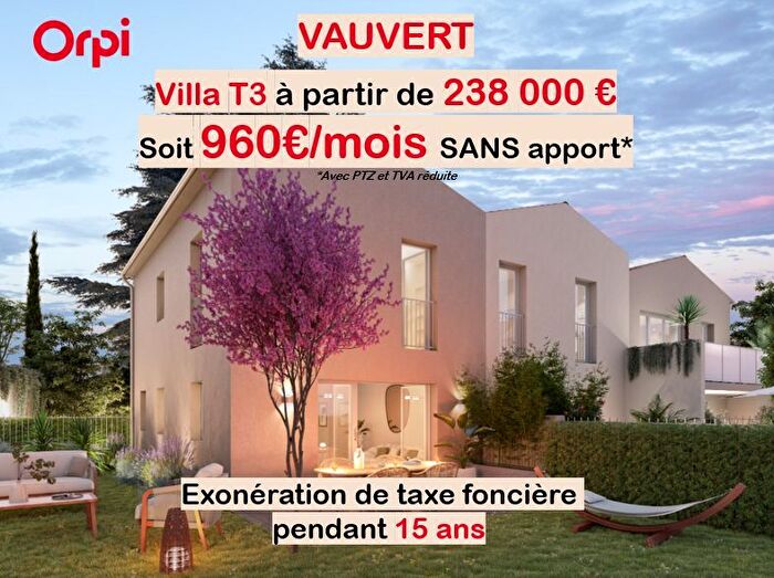 Appartement à vendre - Vauvert - 3 pièces - 2 chambres
