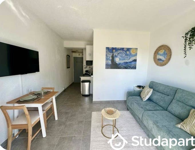 Bouches du Loup, Villeneuve-Loubet - Appartement 1 pièce à louer
