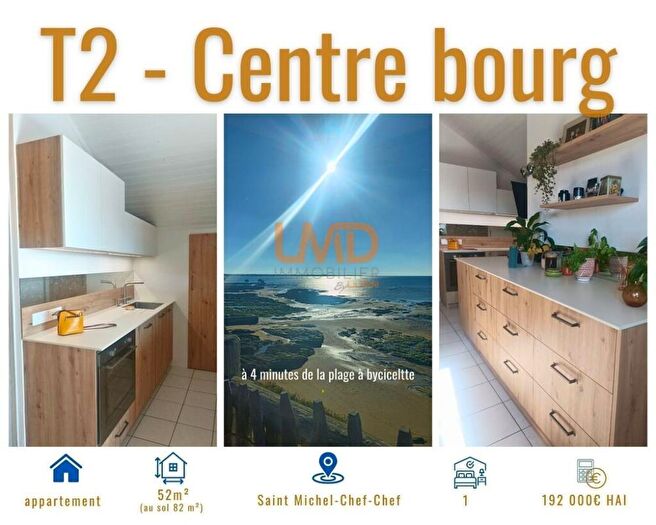 Appartement à vendre - Saint-Michel-Chef-Chef - 2 pièces - 1 chambre