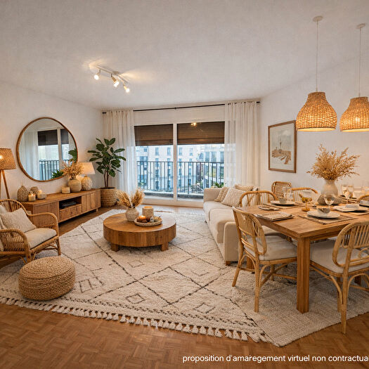 Appartement à louer - Paris e , Montsouris, Dareau - 3 pièces - 2 chambres